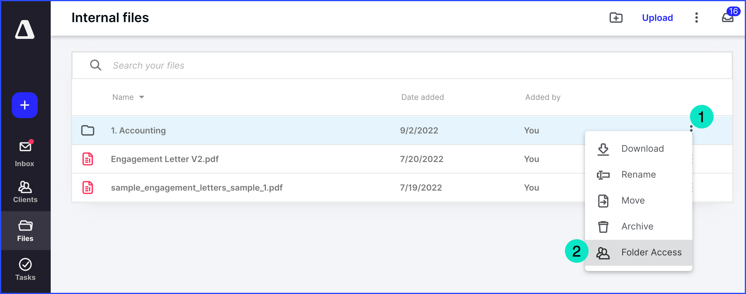 4.4 Set Up Internal and Personal Files – Canopy Onboarding