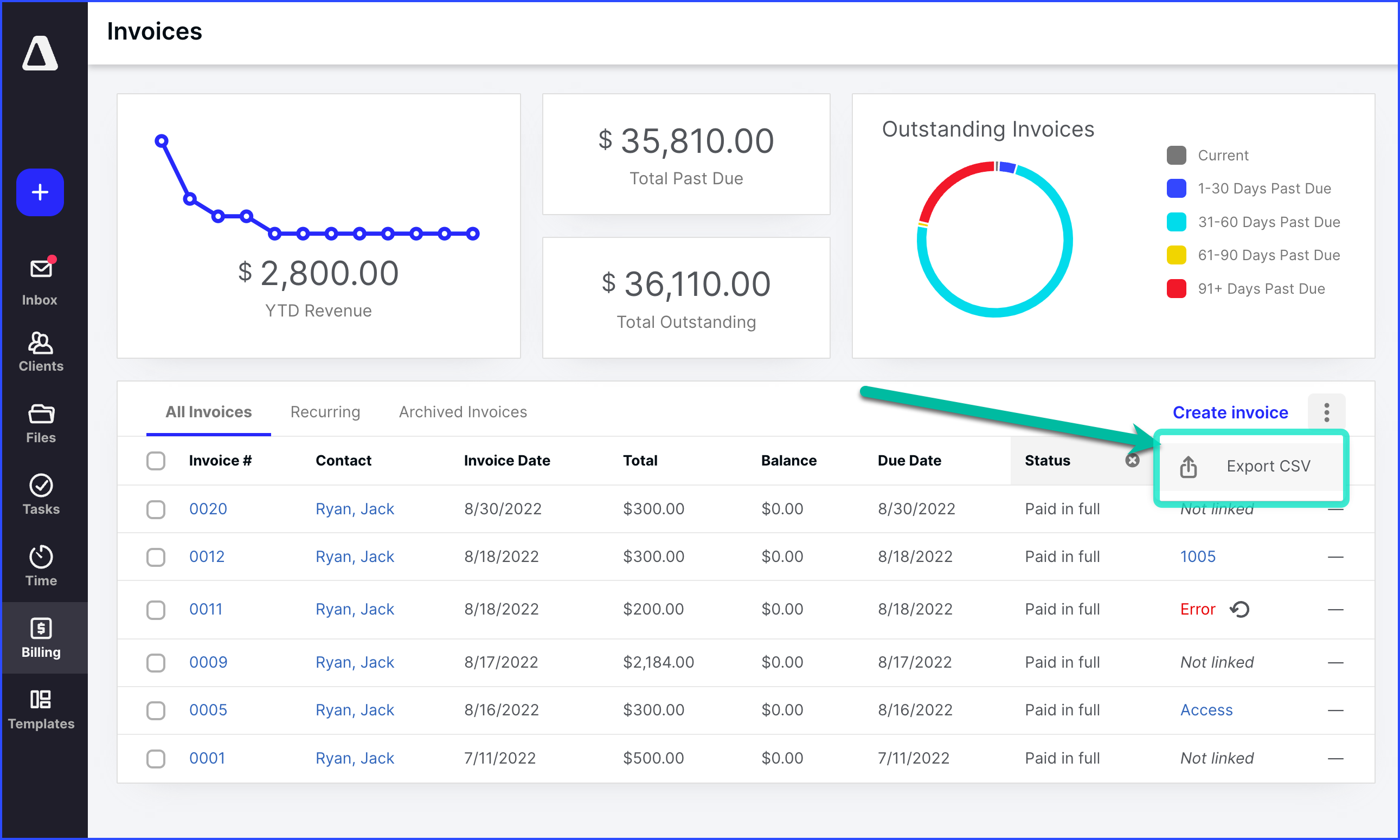 8.6 Tracking All Invoices – Canopy Onboarding