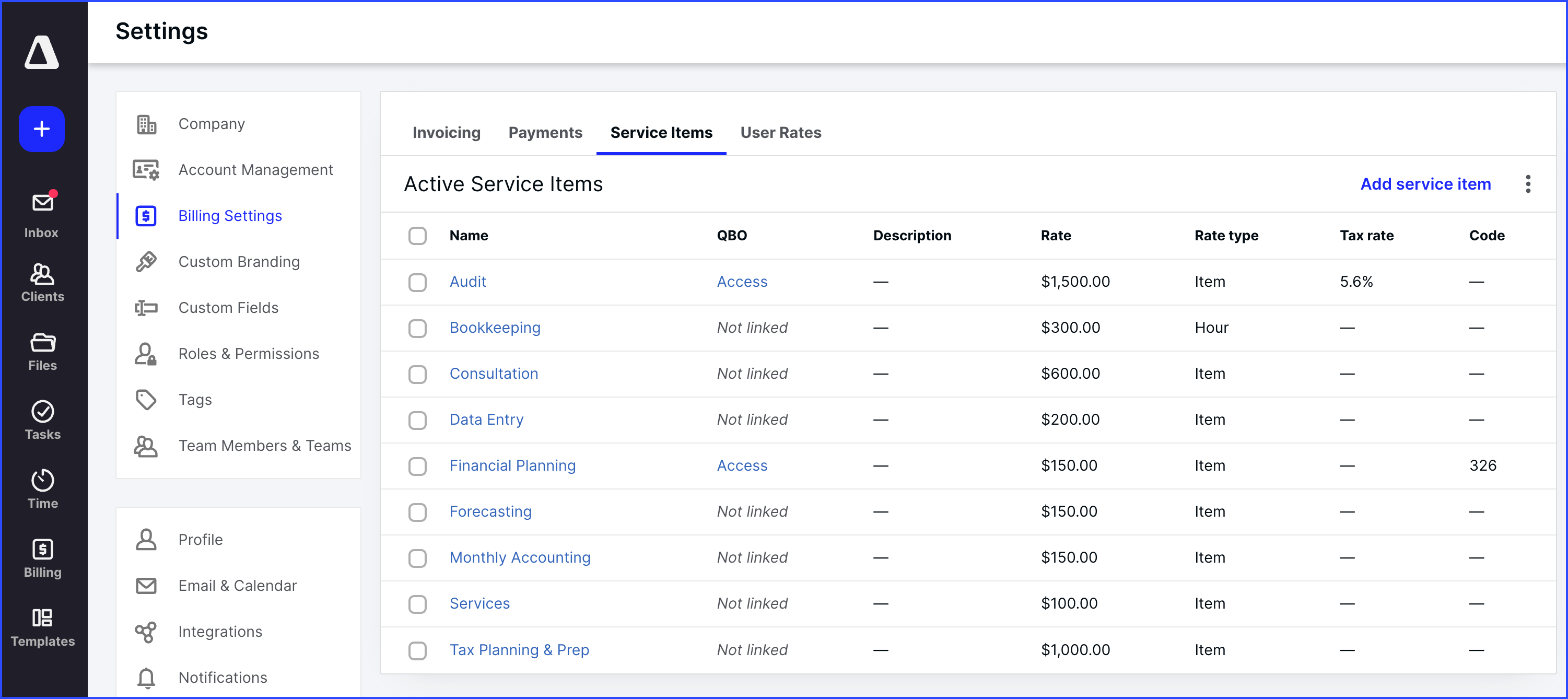 8.1 Adjust Billing Settings – Canopy Onboarding