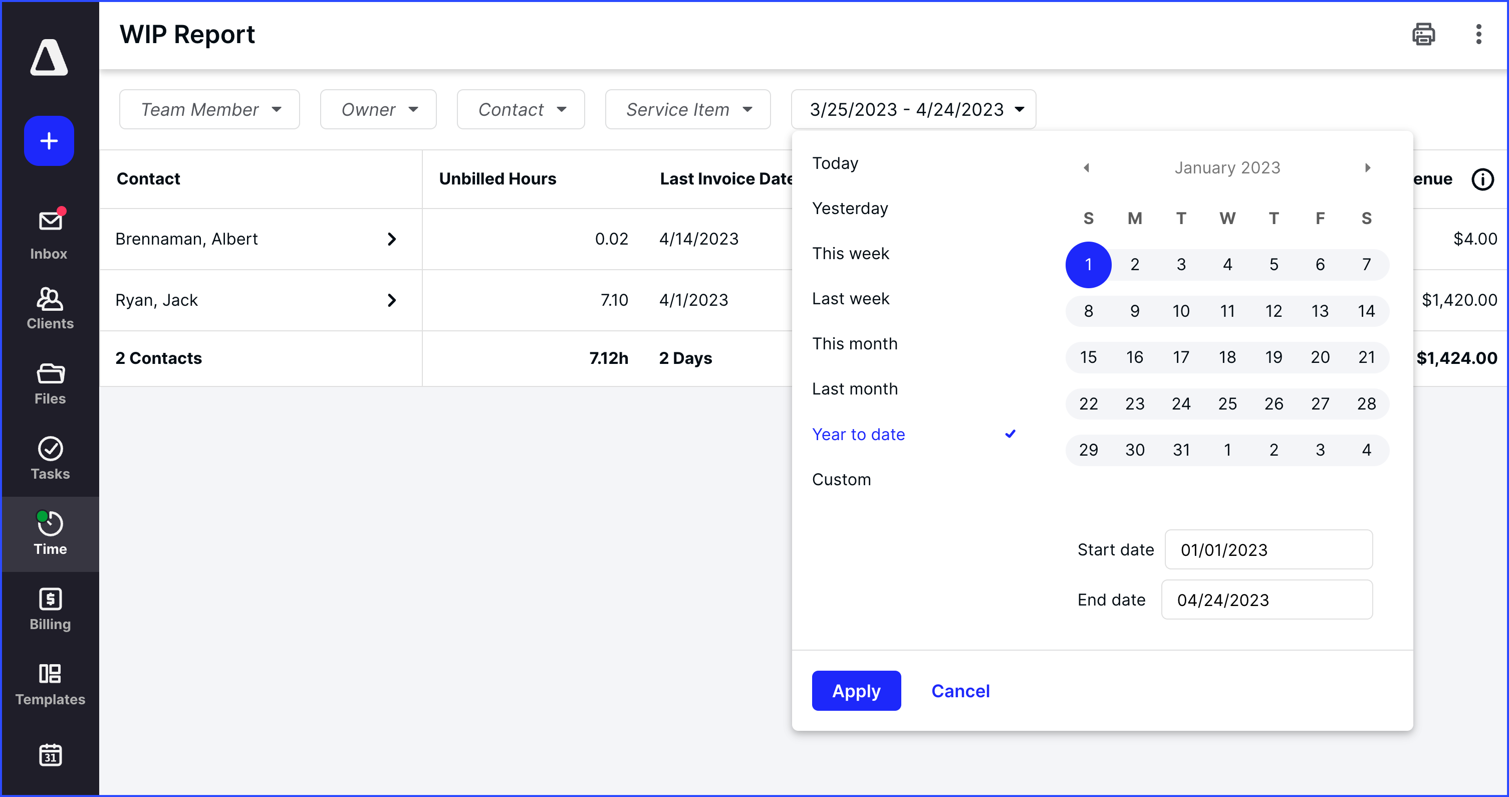 7.4 Tracking Work in Progress – Canopy Onboarding