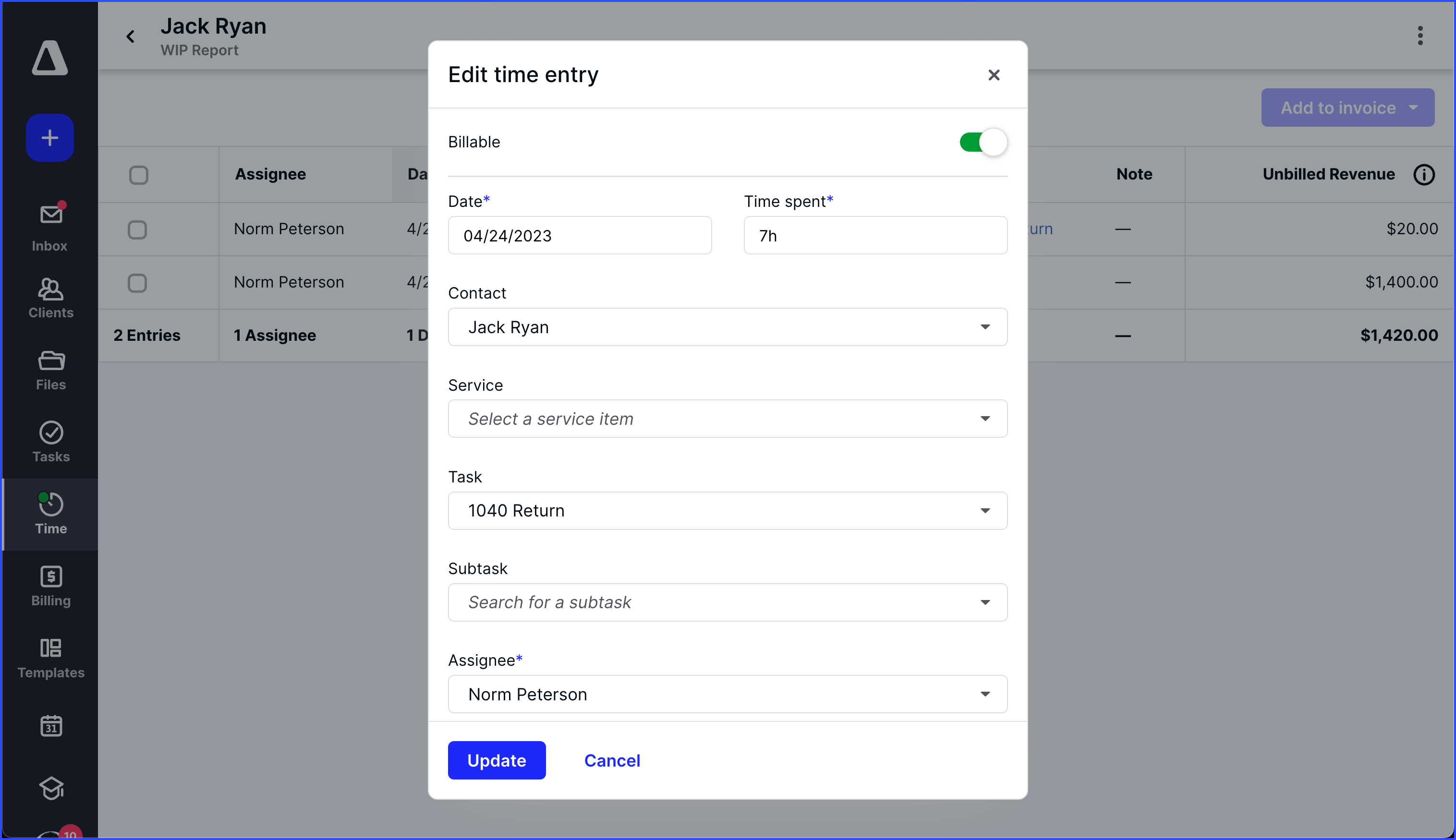 7.4 Tracking Work in Progress – Canopy Onboarding