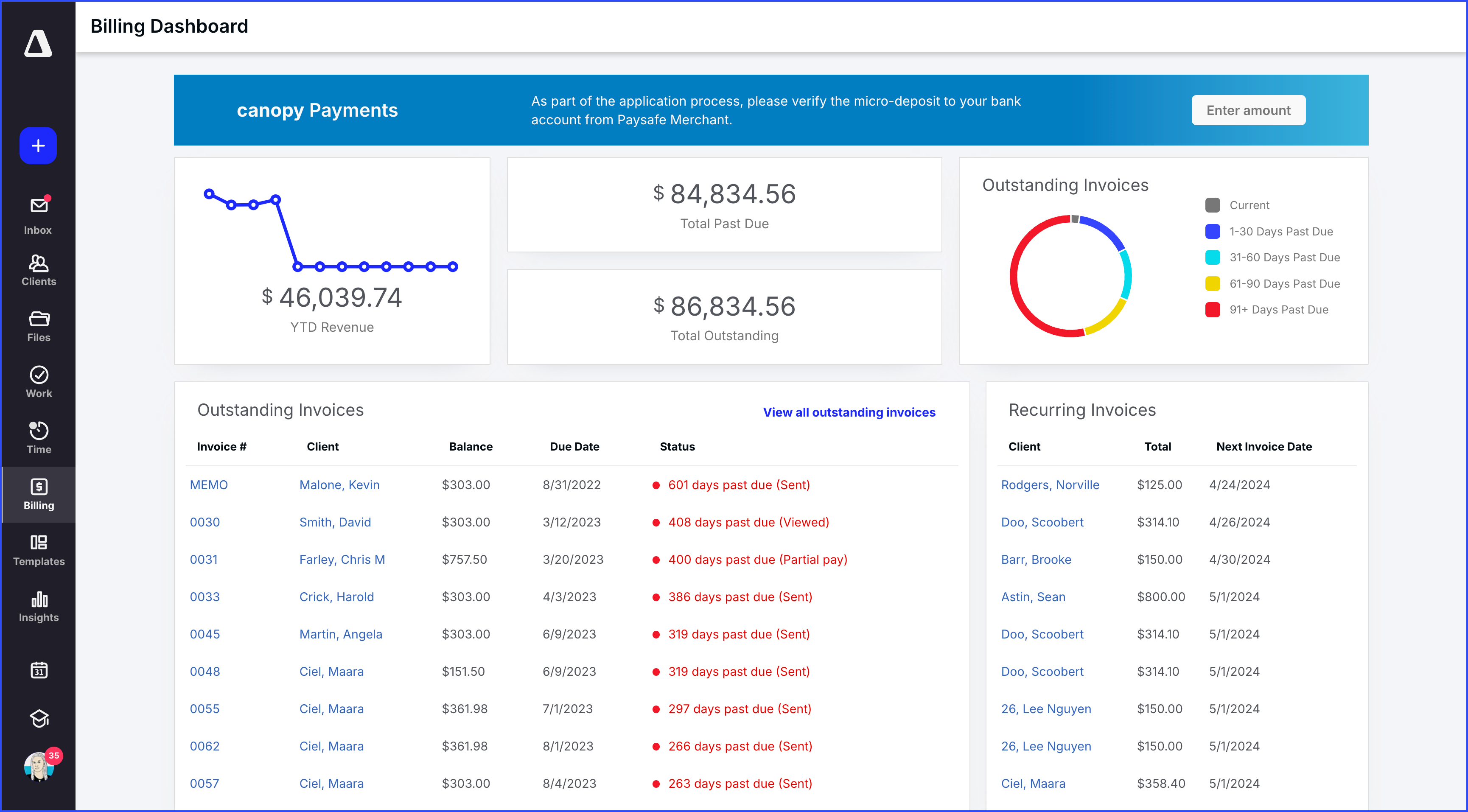 8.6 Tracking All Invoices – Canopy Onboarding