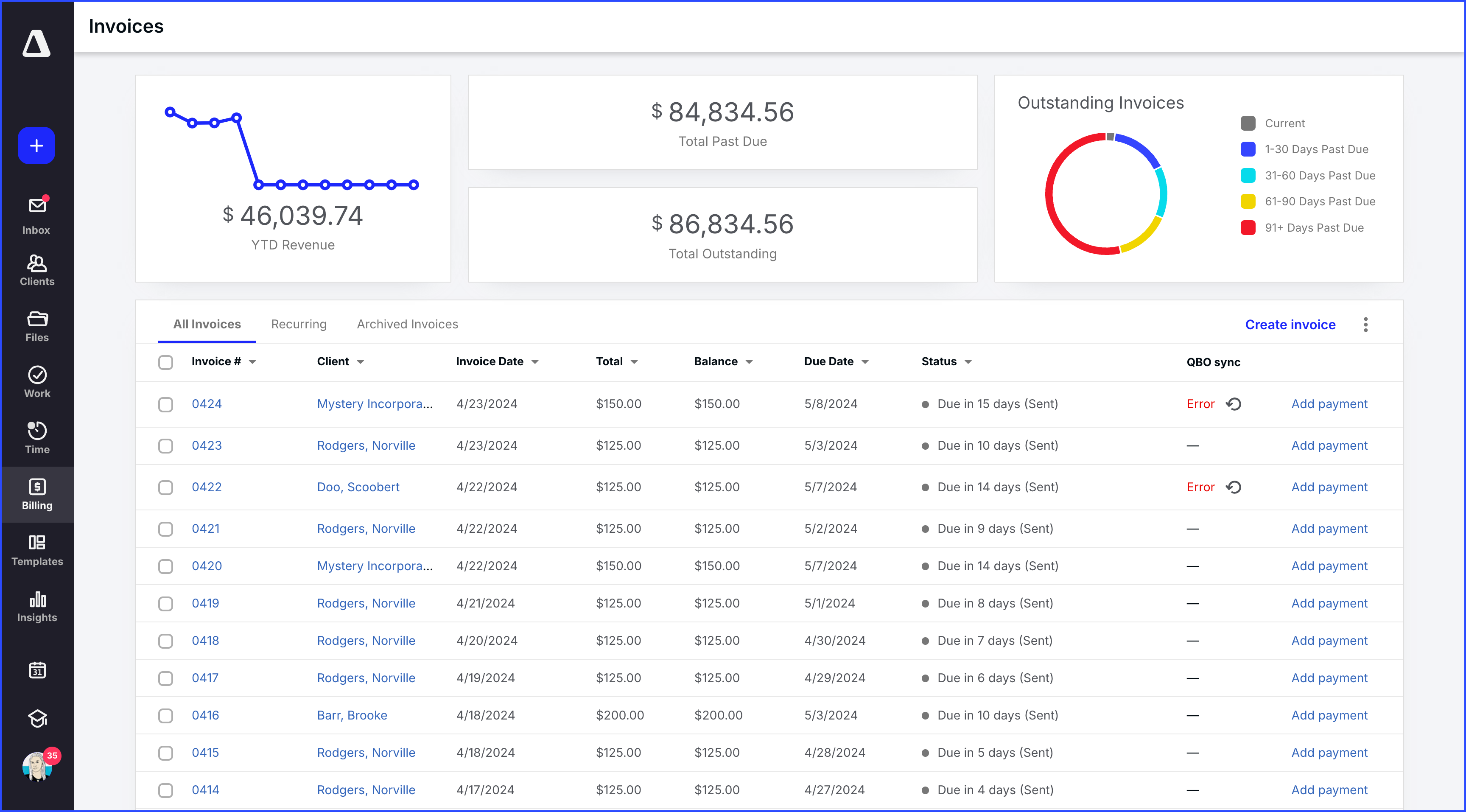 8.6 Tracking All Invoices – Canopy Onboarding