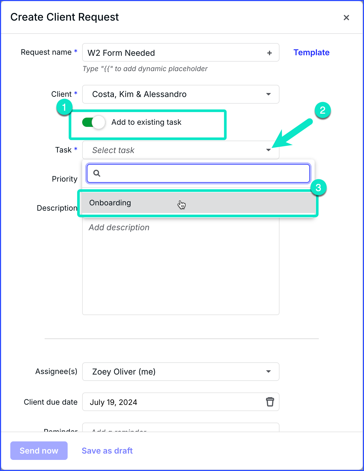 3.2 Request Info or Files from Clients – Canopy Onboarding