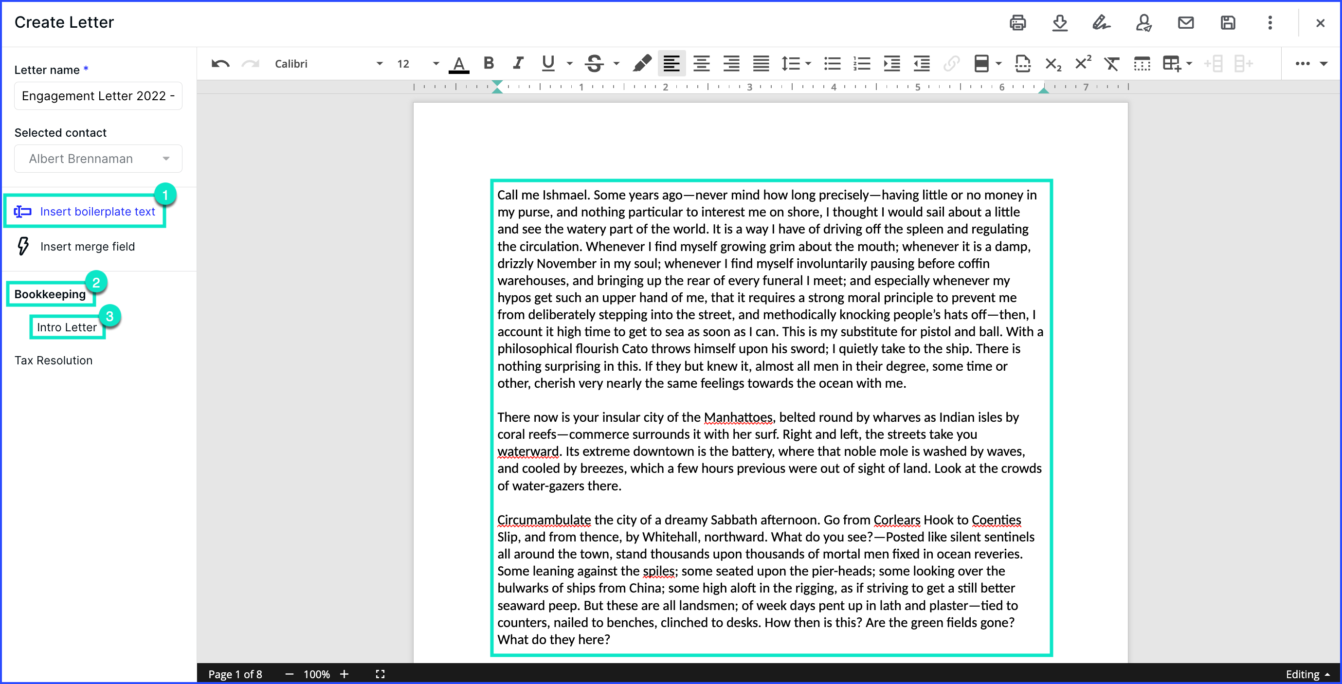 5.4 Create Letters – Canopy Onboarding
