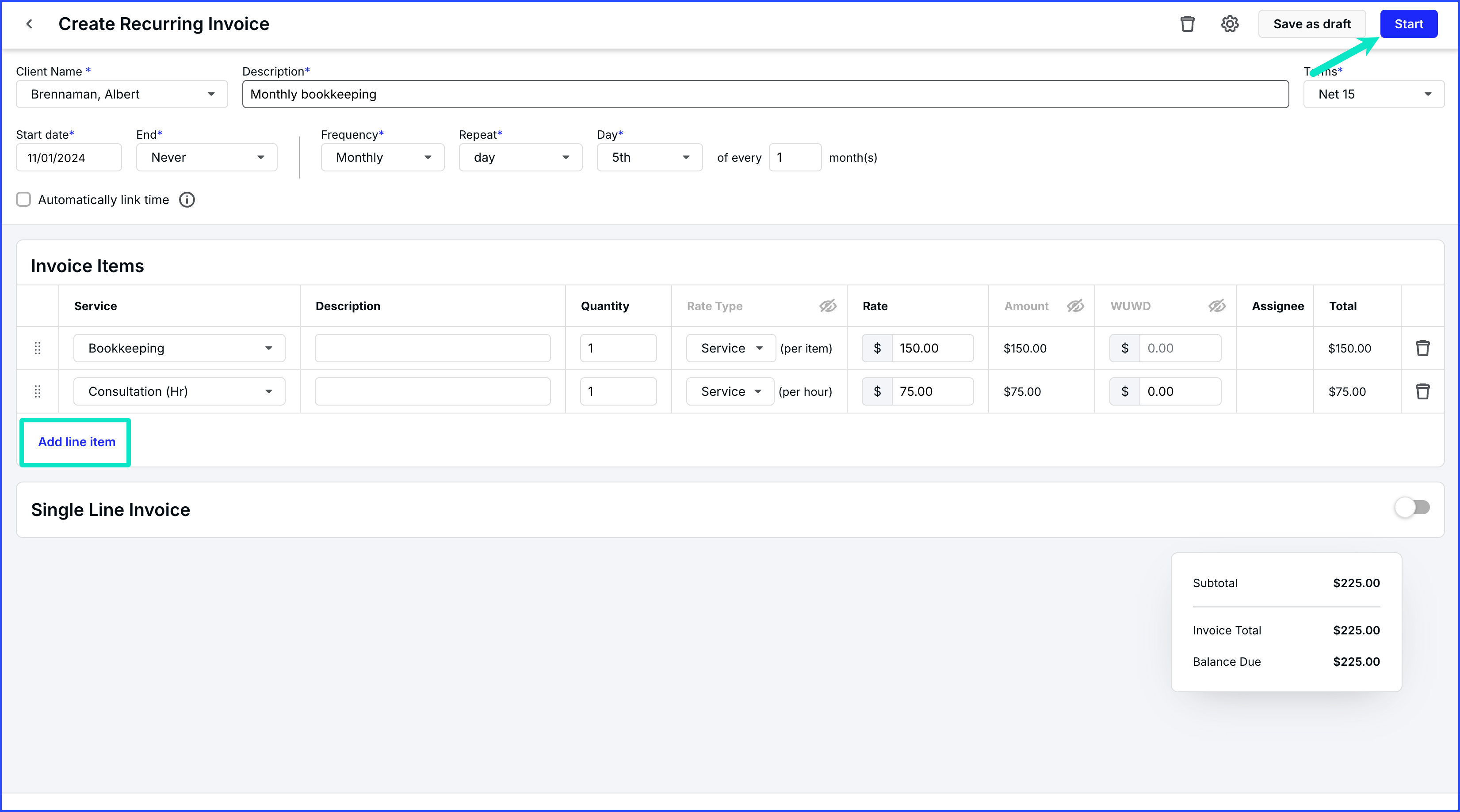 8.3 Create Recurring Invoices – Canopy Onboarding